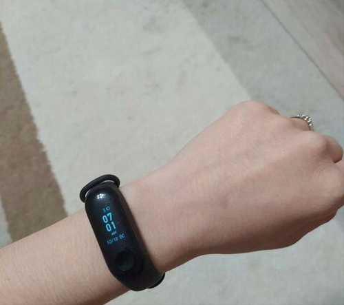 Умный браслет Xiaomi Mi Band 3, черный