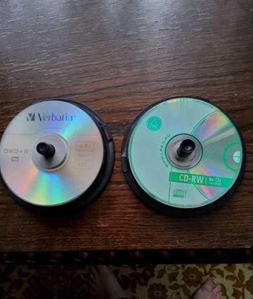 Чистые диски DVD R и RW
