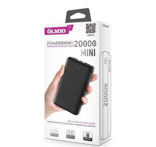 Внешний аккумулятор mini-20, 20000mAh, olmio