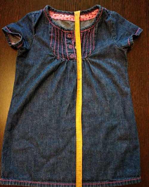 Джинсовое платье сарафан туника