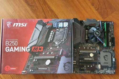 Материнская плата MSI B250 + процессор i5