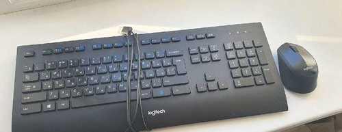Logitech Клавиатура + беспроводная мышка