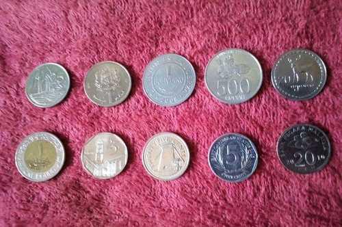 8)(9) Монеты разных стран- Экзотика