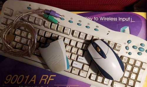Клавиатура и мышь беспроводные BTC 9001A