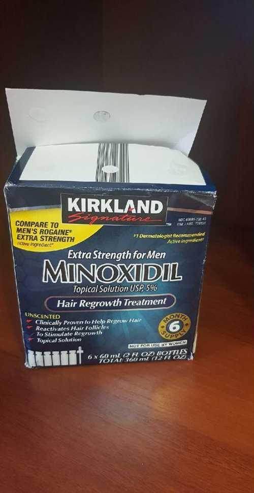 Minoxidil original 5 USA + дермороллер
