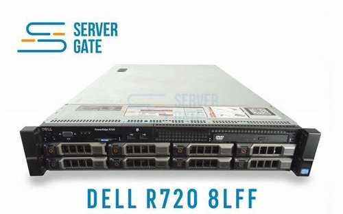 Сервер dell R720 8LFF 2 x E5-2690v2 128 GB