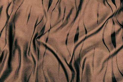 Портьерная ткань абстракция Волна шоколад