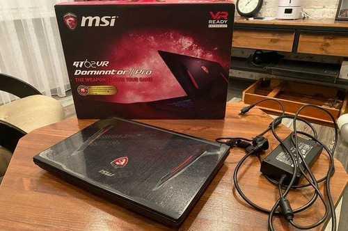 Игровой ноутбук MSI GT62VR dominator PRO i7/1070