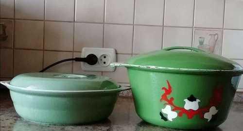 Чугунная эмалированная посуда советского периода