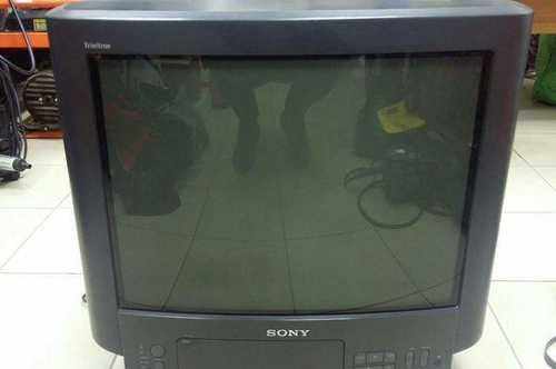 Телевизор видеодвойка Sony trinitron kv-v2110k/p