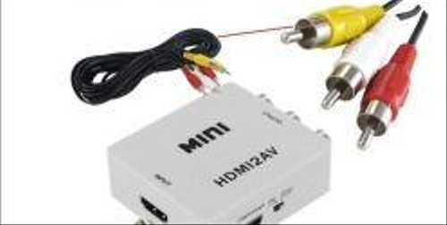 Переходник hdmi - 3RCA(Тюльпан)