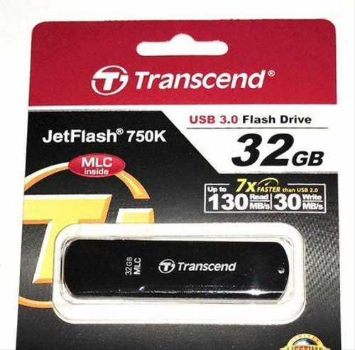 Флешка Transcend JetFlash 750 32Gb черный