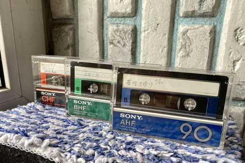 Лот нечастых кассет Sony CHF/BHF/AHF-90
