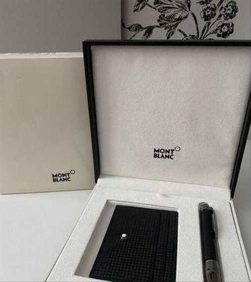 Набор Montblanc новый (ручка Starewlker и визитниц