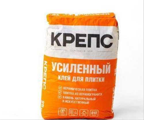 Клей для плитки (С1 T) Крепс Усиленный, 25кг