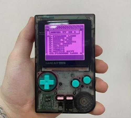 Кастомный Game Boy Pocket чёрный