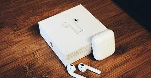 Наушники AirPods 2 с кейсом, поддерживающим беспро