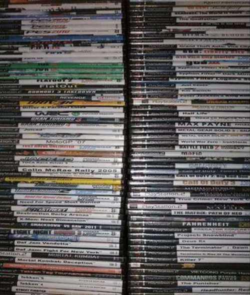 Много игр PS2 и PSone