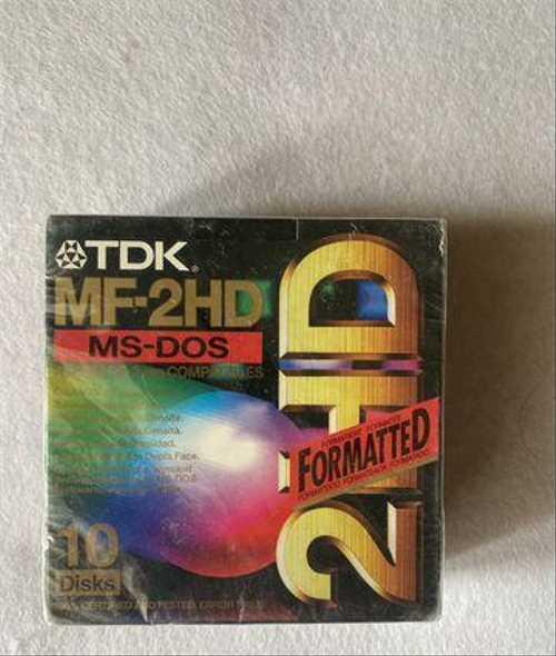 Продаю Дискеты TDK MF-2HD новые запечатанные 10 шт