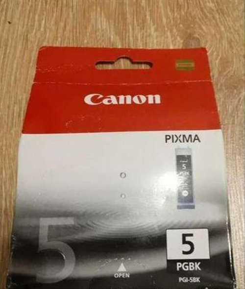 Картридж Canon PGI-5BK, (0628В024) черный