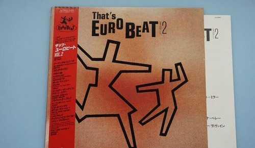 "That's Eurobeat Vol.2" Various -1986 -Japan -LP