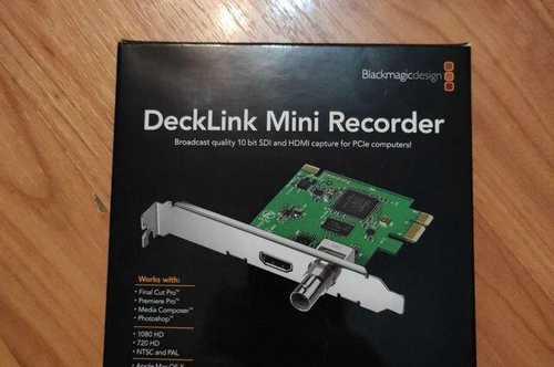 Карта видеозахвата Decklink Mini Recorder