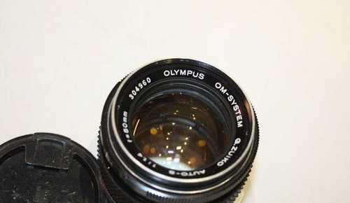 Объектив olympus om-1 50mm 1.4 zuiko japan