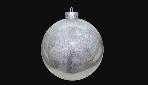Подвесной шар 300мм серебряный