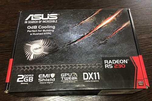 Видеокарта asus AMD radeon 2 gb ddr3 R-5230 новая