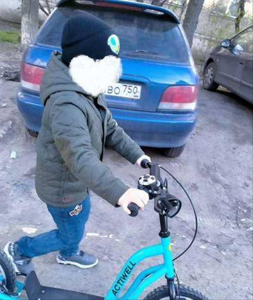 Самокат на надувных колесах