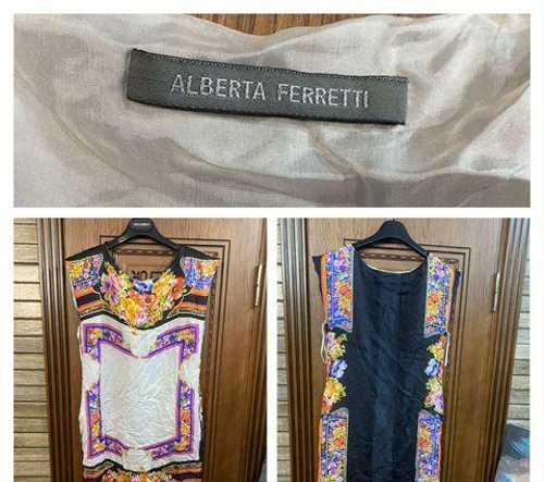 Платье натуральный шелк Alberta Ferretti италия