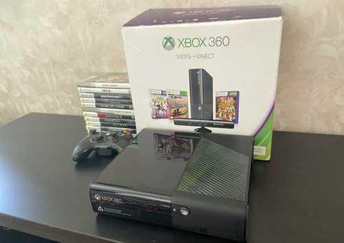 Xbox 360, геймпад, комплект игр