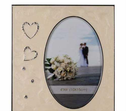 Фоторамка Platinum PF 1418-4 10x15 свадьба, сердца