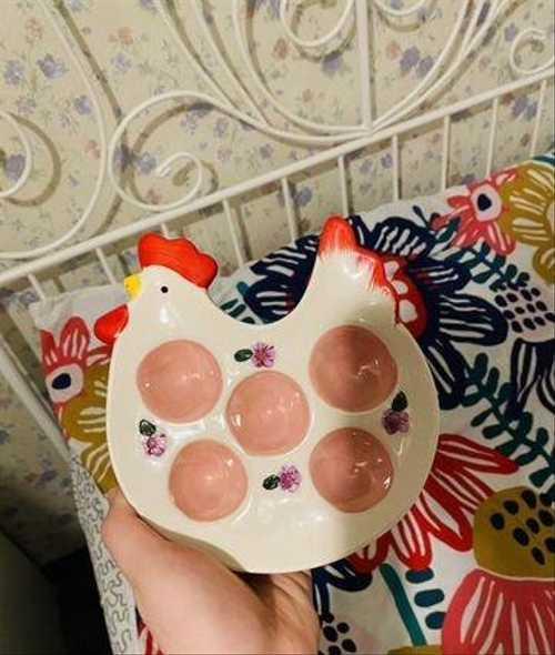 Тарелка для пасхальных яиц «Курочка»