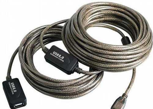 USB кабель, удлинитель 15 метров 2.0 активный