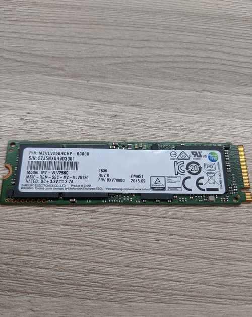 SSD Samsung PM951 M.2 nvme 256Gb