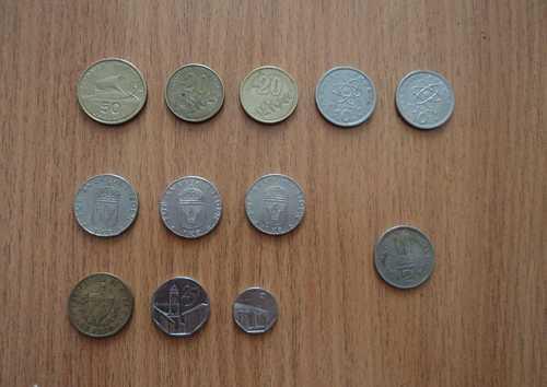 Монеты.Греция,Швеция,Куба,Индия.Набор
