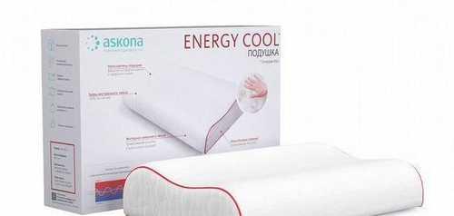 Askona energy cool подушка анатомическая с валиком