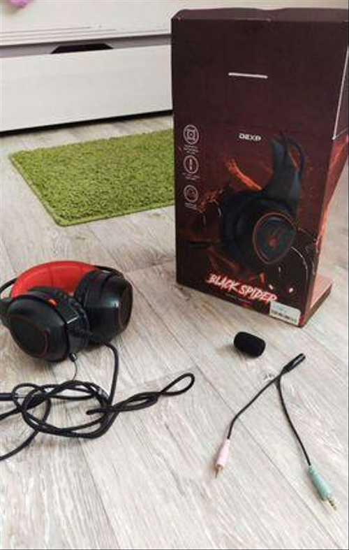 Наушники dexp H-417 black Spider игровые