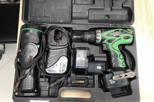 Аккумуляторная дрель шуруповерт hitachi ds12dvf3-r