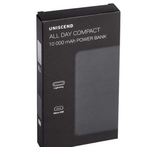 Аккумулятор Uniscend 10000 mAh, Новый, с Lightning
