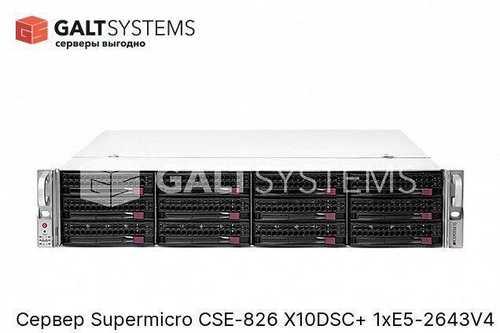 Сервер Supermicro CSE-826 X10DSC+ 1xE5-2643V4 8GB