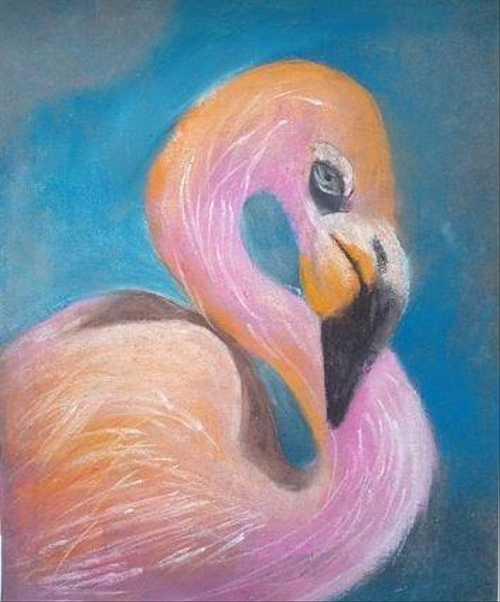 Картина "Розовый фламинго"