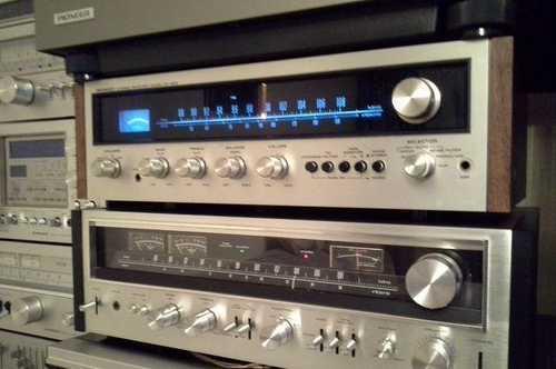 Pioneer sx-790 vintage stereo receiver (голубая се