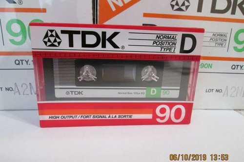 Аудиокассеты TDK D-90.1986 год