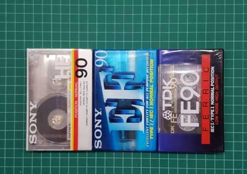 Лот аудиокассеты запечатанные Sony TDK