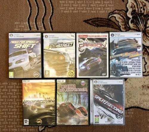 Диски с компьютерными играми гонки Need For Speed