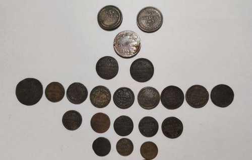 Медные монеты царской России 1751-1863 25шт