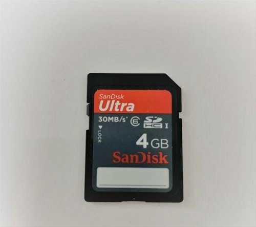 Карта памяти SanDisk Ultra 4 GB