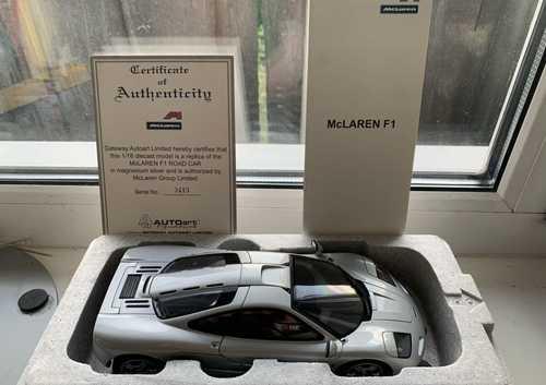 1/18 Autoart 76001 McLaren F1 silver | Festima.Ru – частные объявления